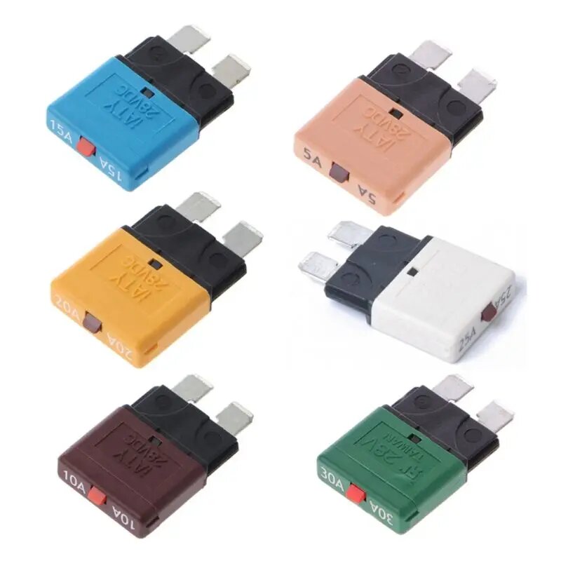 Автоматические выключатели предохранители 12В 5A 10A 15A 20A 25A 30A