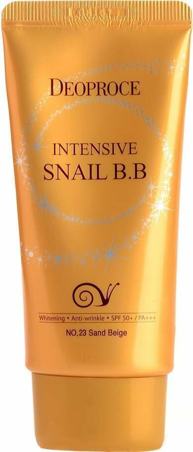 Deoproce Тональный ВВ крем с муцином улитки - Intensive Snail BB SPF50+/PA+++ 23 тон, 50мл