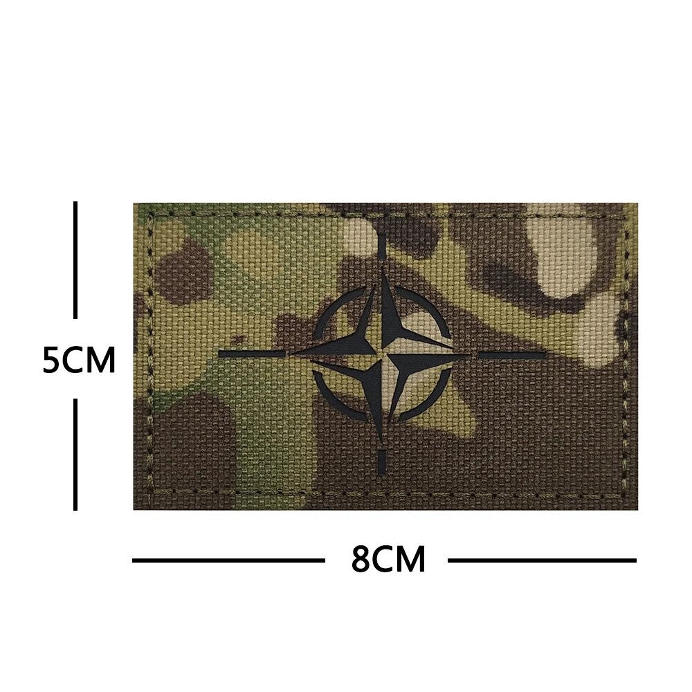 Нашивки OTAN NATO с флагом 15