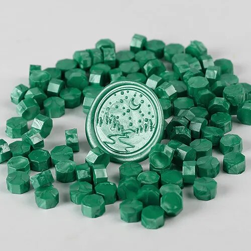 Восковые печати изумрудные 100 шт. (Color: 13)