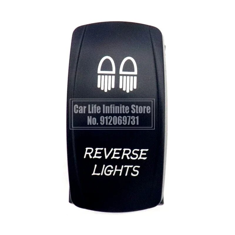 12 В, 24 В, 20 А, кулисный переключатель для автомобиля, лодки, водонепроницаемый REVERSE LIGHTS