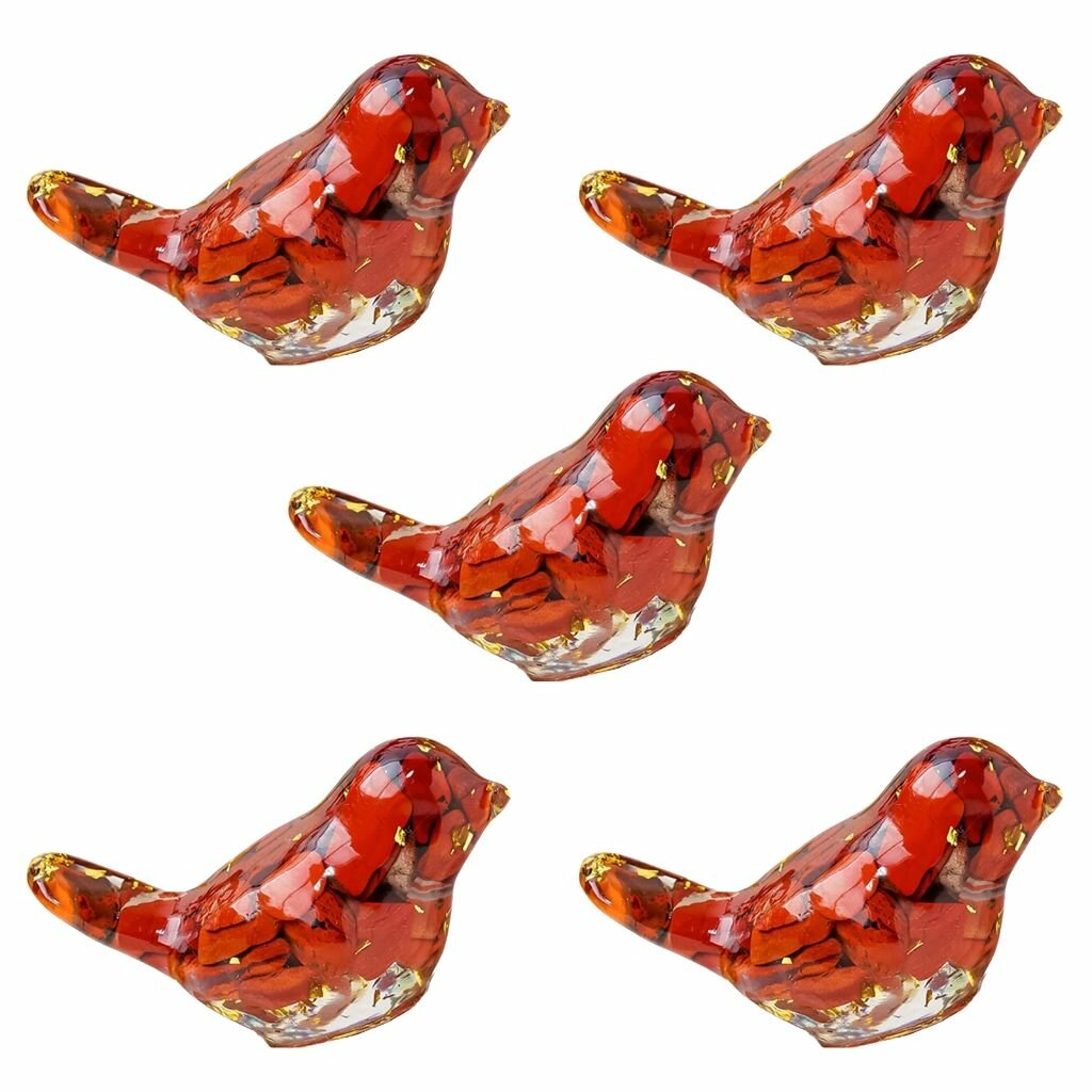 5 шт. элегантные хрустальные фигурки птиц, современные статуэтки для украшения дома гостиной, спальни, офиса