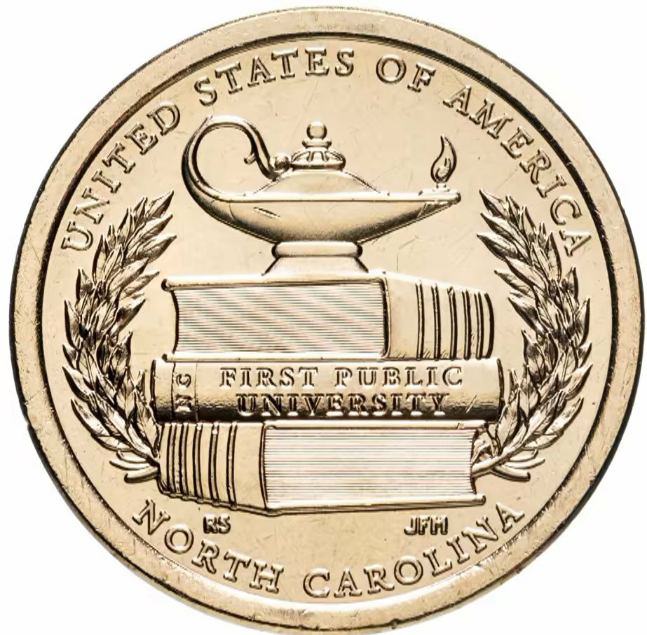 США 1 доллар 2021 Американские инновации - Первый государственный университет, Р - Филадельфия, Медь, в сохранности UNC