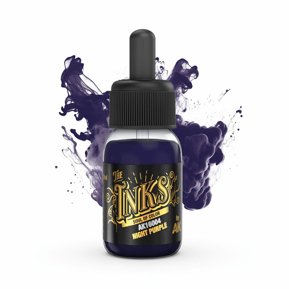 Краска для сборных моделей AK Interactive - The INKS: Night Purple (30ml)