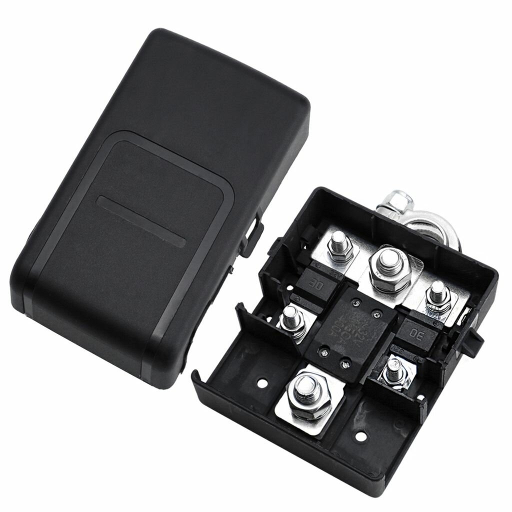 Автозапчасти, (1шт) Клеммный разъем аккумуляторной батареи автомобиля rv, блок предохранителей 32V400A-разъем с крышкой-отрицательный электрод