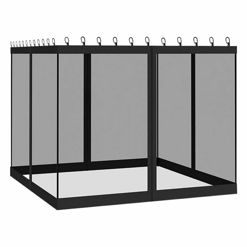 Навес для внутреннего двора 220, кофейный, 4 двери