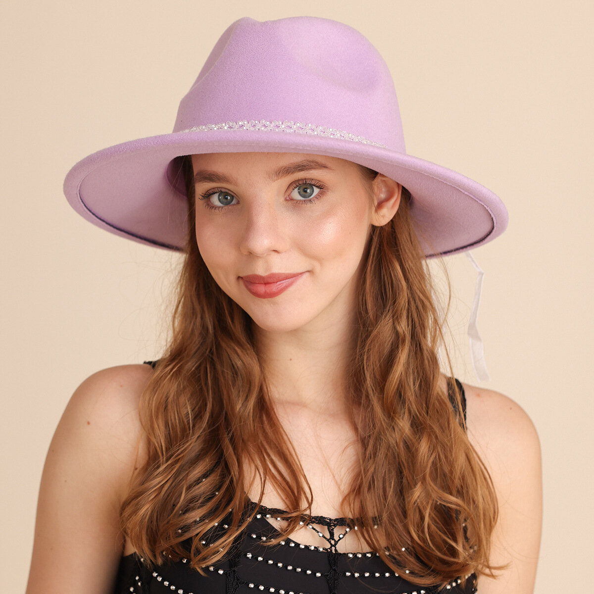Шляпа "Ковбойская", светло-фиолетовая, унисекс