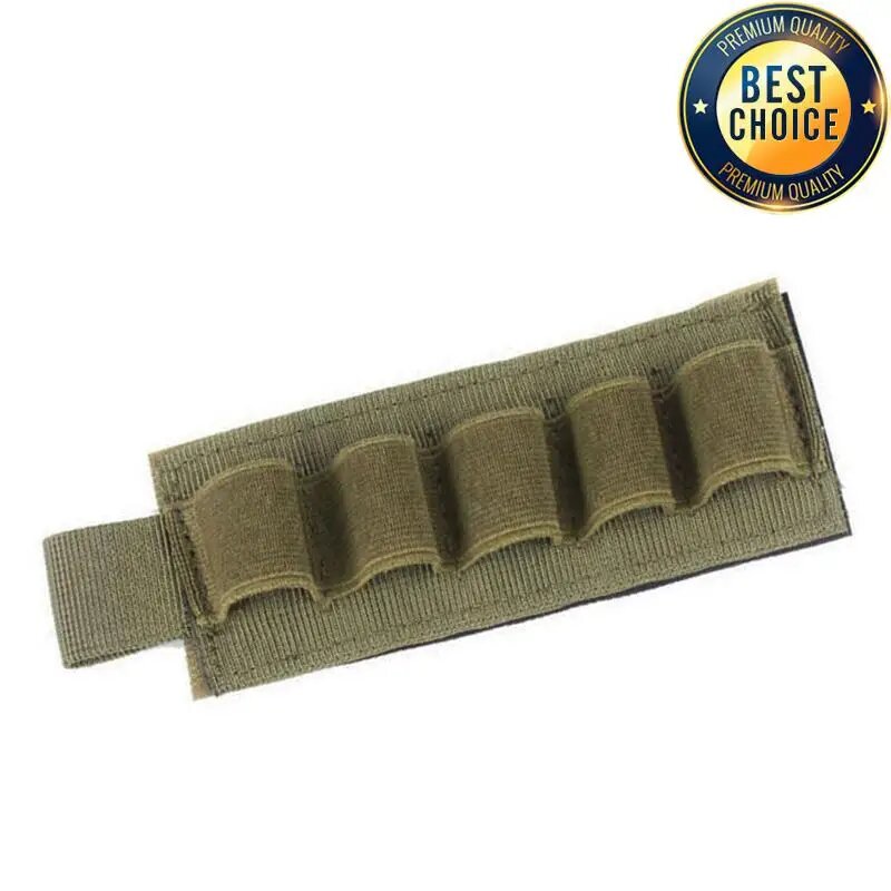 Тактический подсумок для патронов 5 шт, нейлон, черный/хаки/зеленый