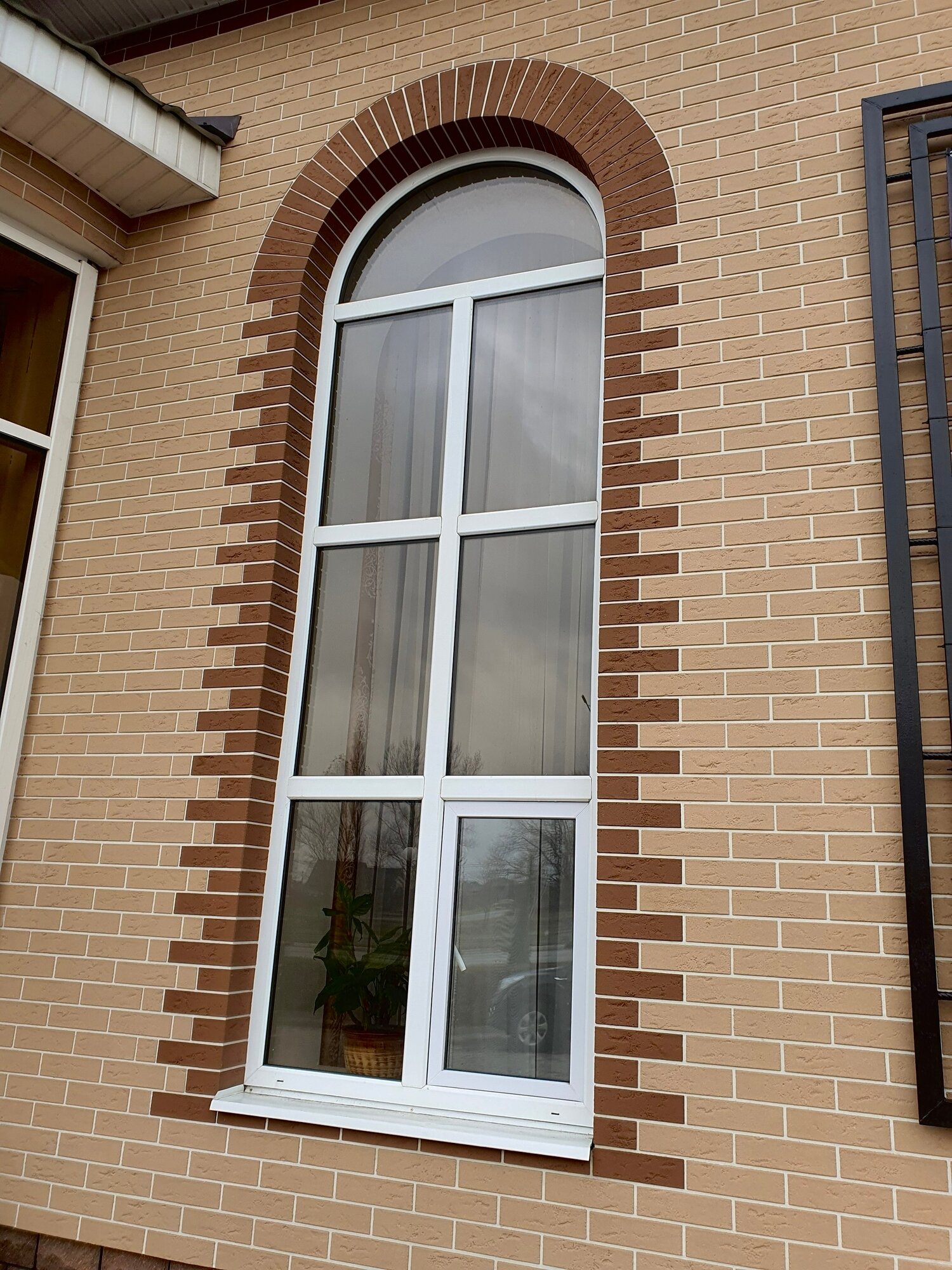 Гибкая Клинкерная плитка для фасадов и внутренней отделки "Слоновая кость", фактура-F3, размер 250х80х4мм