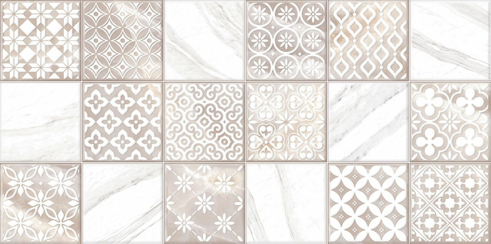 Alma Ceramica Плитка Fresco глянц 24,9x50 8 мм арт. TWU2550FRC14 (цена за 1.1205 м2)