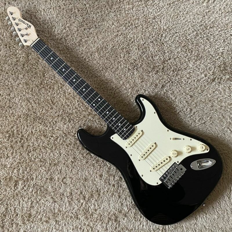 Электрогитара Warmoth ST с тремоло, цвета: розовый/серф-зеленый/черный, в стиле Fender, начального уровня для начинающих