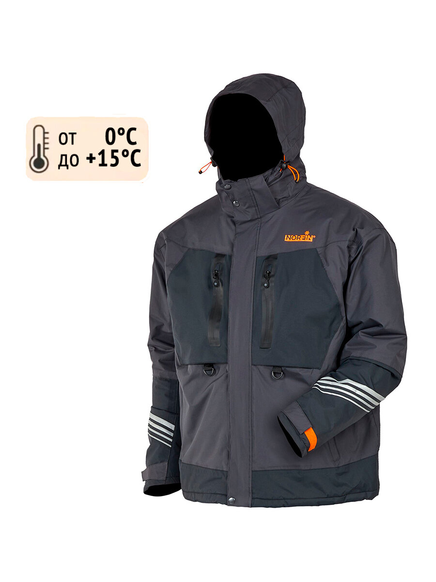 Куртка Norfin RIVER 2 03 р. L /демисезонная /серая /мужская.