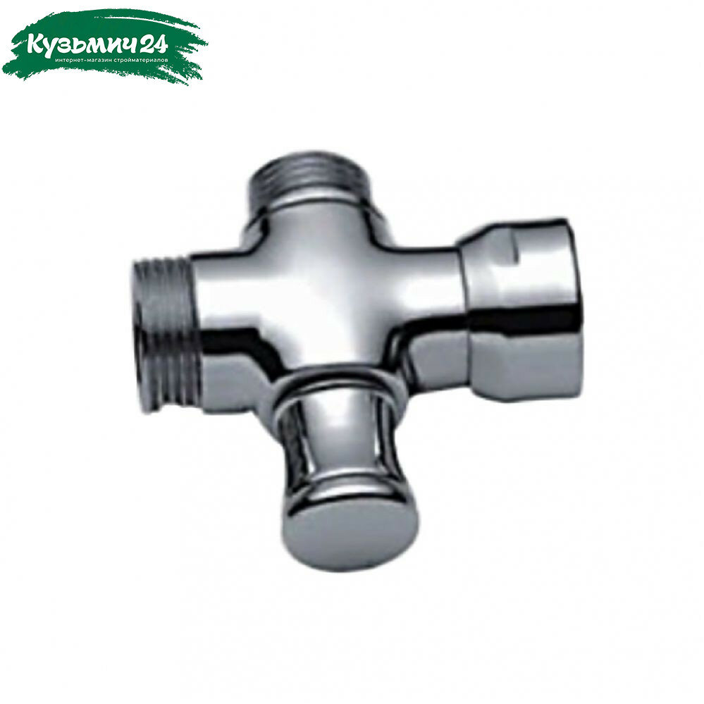 Дивертор для смесителя Frap FААА 1277-2604, кнопочный, латунь, хром