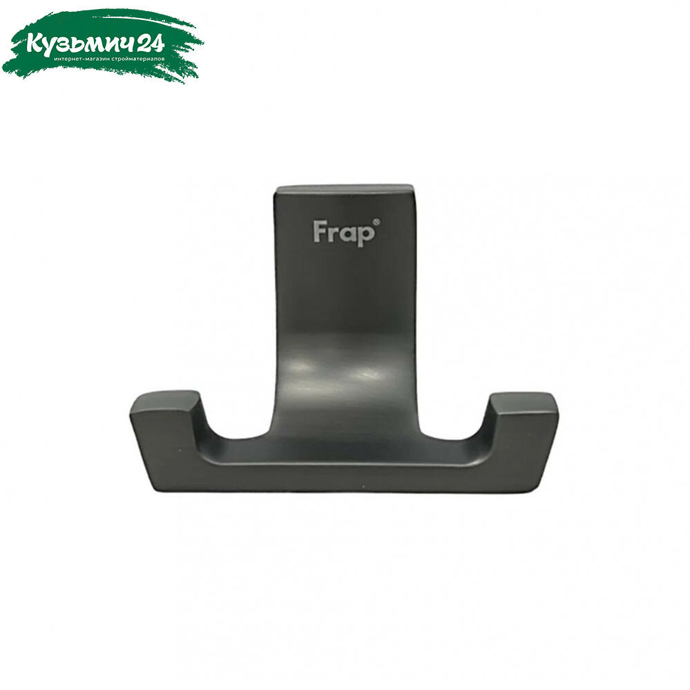 Крючок двойной Frap F30605-29 для ванной комнаты, нержавеющая сталь, оружейная сталь