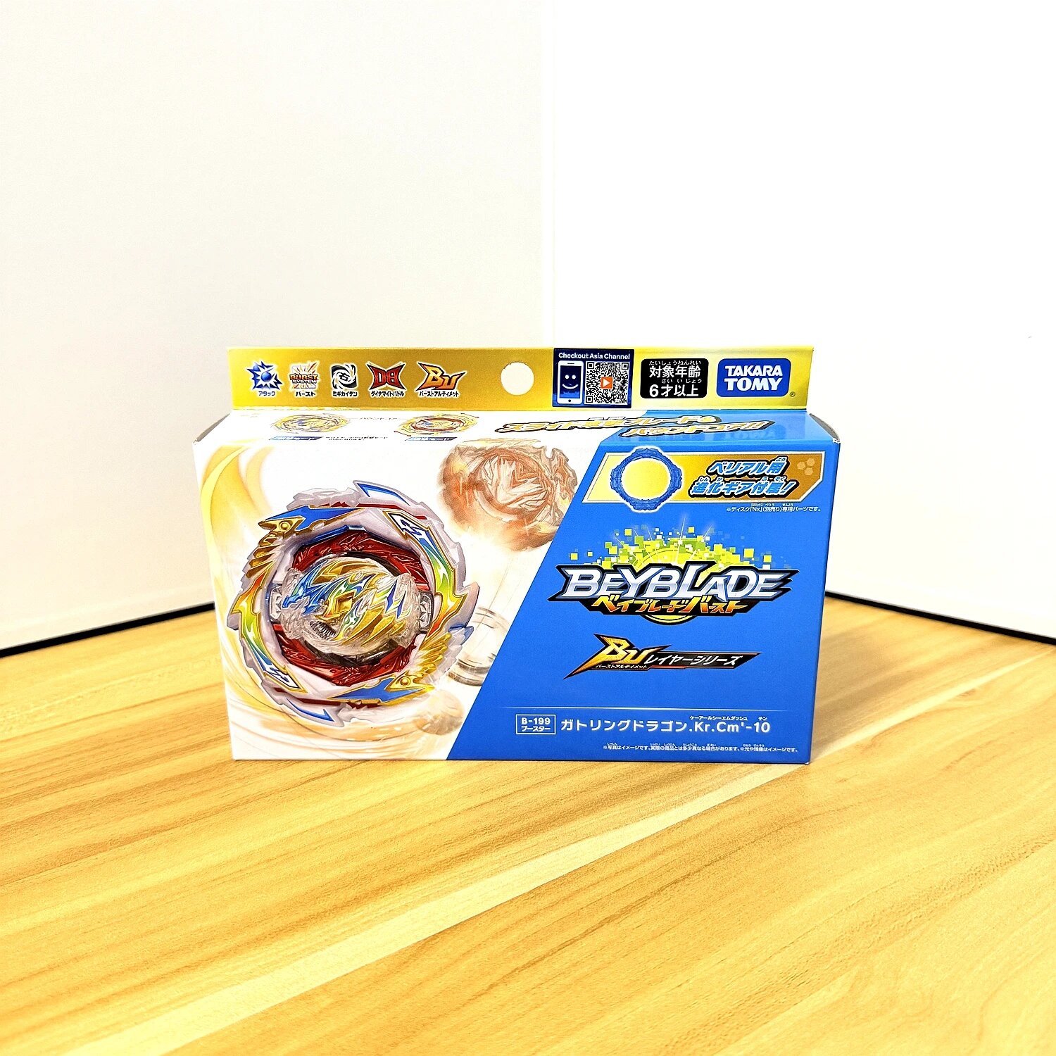 Подлинная TAKARA TOMY BEYS B-199 Burst Gatling Dragon . Kr. Cm'-10 Beysplayer Burst Ultimate С оригинальной упаковкой