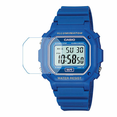 Скрин Мобайл защитный экран для часов Casio F-108WH-2AEF из нано стекло 9H