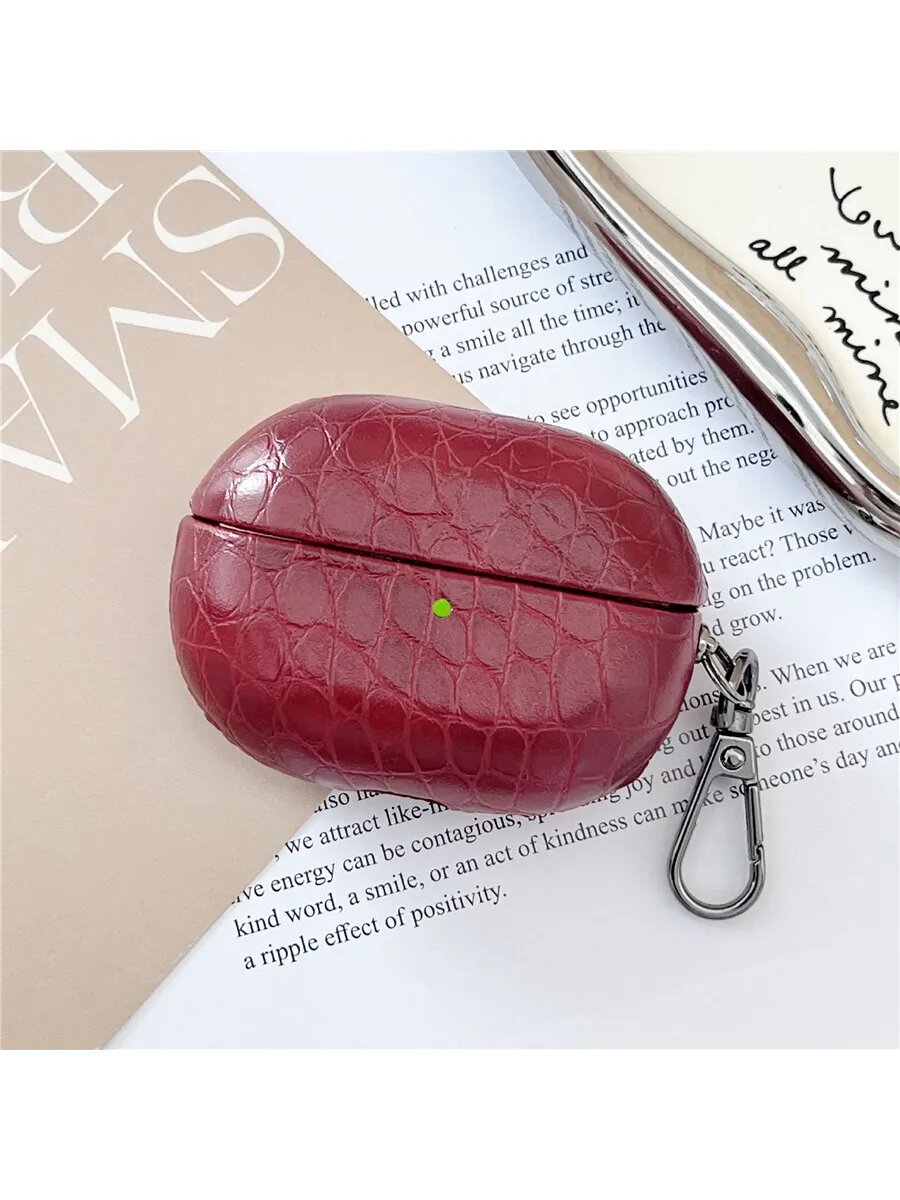 Чехол для наушников huawei freebuds pro 3/pro 4, чехол для наушников Bluetooth Текстура кожи крокодила