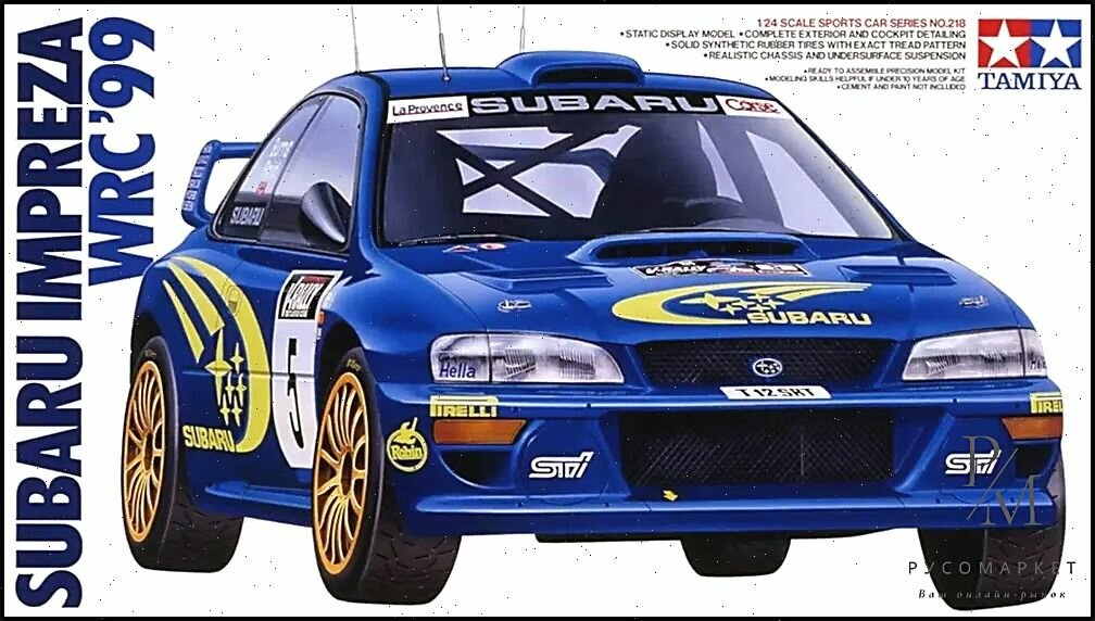 Tamiya 24218 1:24 Subaru Impreza WRC '99 сборная модель автомобиль