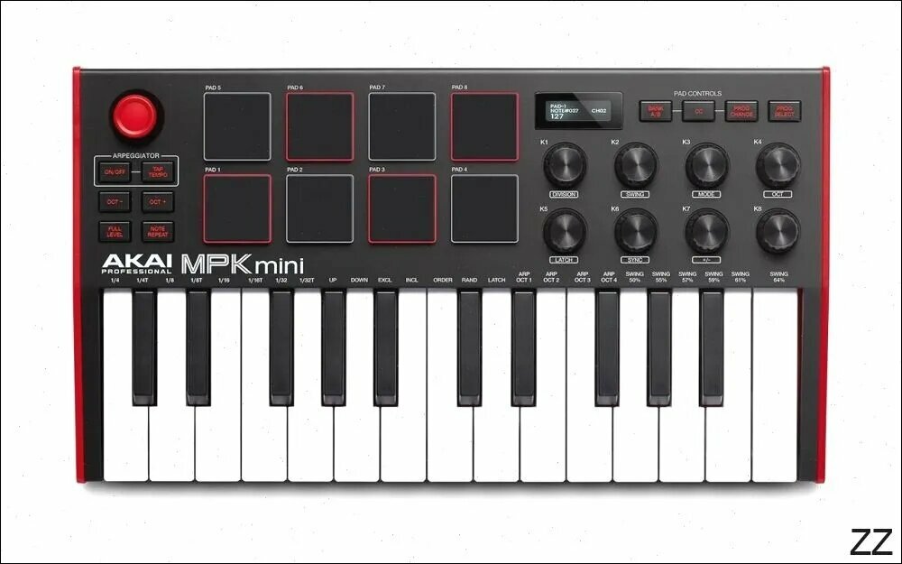 AKAI MPK MINI 3 USB/MIDI-клавиатура контроллер с 8 пэдами