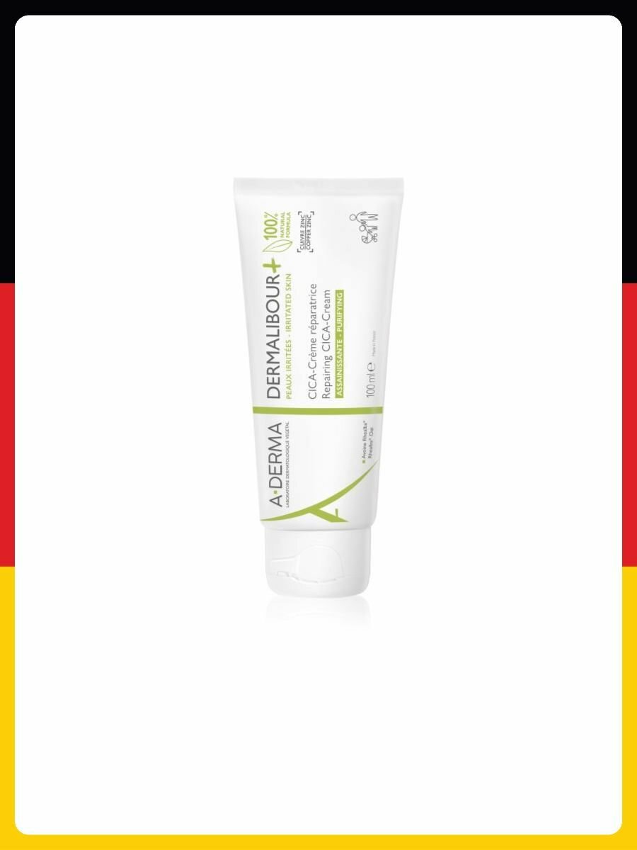 Крем для тела A-Derma Dermalibour+ Regenerating Cream for Irritated Skin, 100 мл