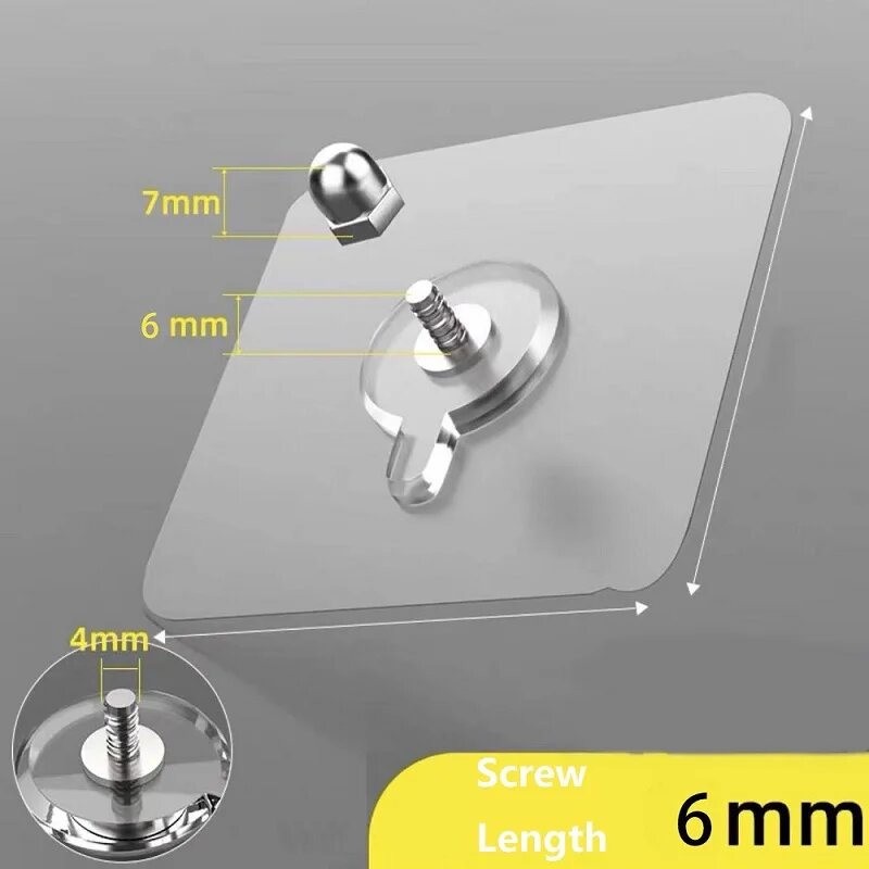 Крючки липкие 5PCS 6mm