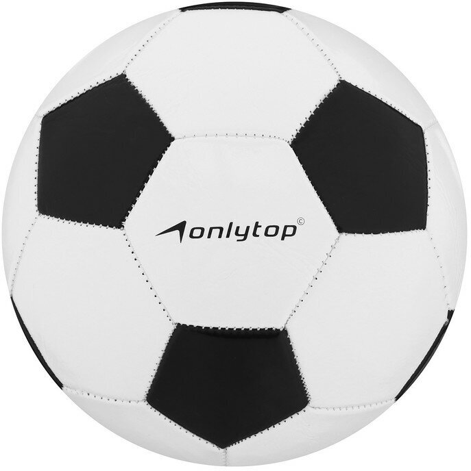 Футбольный мяч ONLYTOP Classic, машинная сшивка, 32 панели, р. 5, PVC