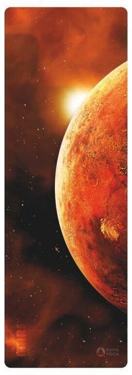 Коврик для йоги, фитнеса и пилатеса Mars Space Collection из микрофибры и каучука, уникальный дизайн