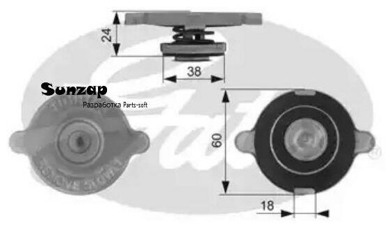 (7410-30054) Крышка Gates арт. RC131