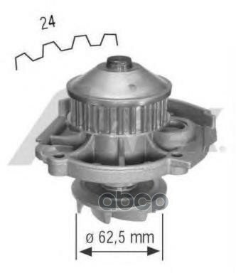 Помпа водяная FIAT PUNTO 1.1-1.2 Airtex арт. 1616