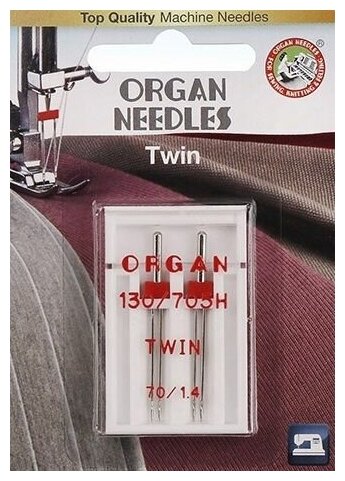 Иглы ORGAN двойные 2-70/1.4 Blister