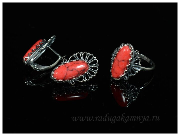 Серьги, кахолонг