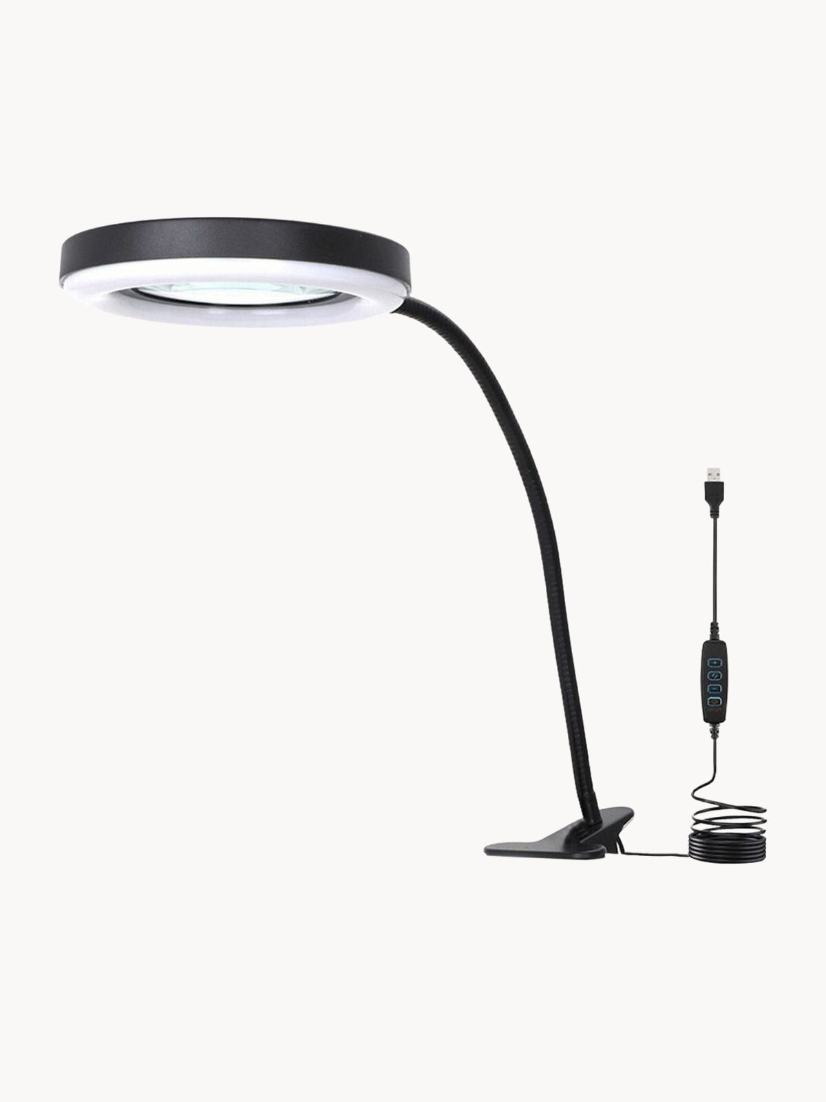 Led Лампа лупа 12D 4X с подсветкой настольная для маникюра, для рукоделия, чтения