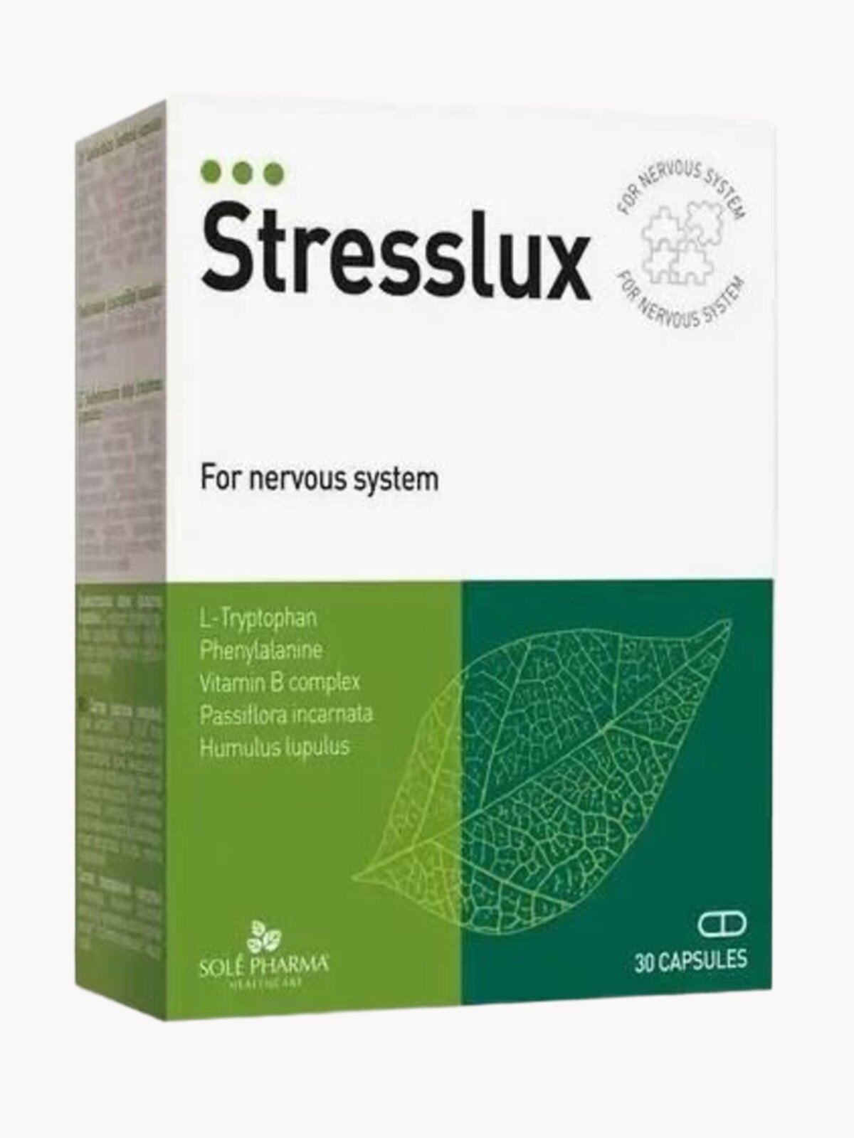 БАД ABG "Стресслюкс", капсулы, для нормализации сна и психоэмоционального фона, 30 шт.