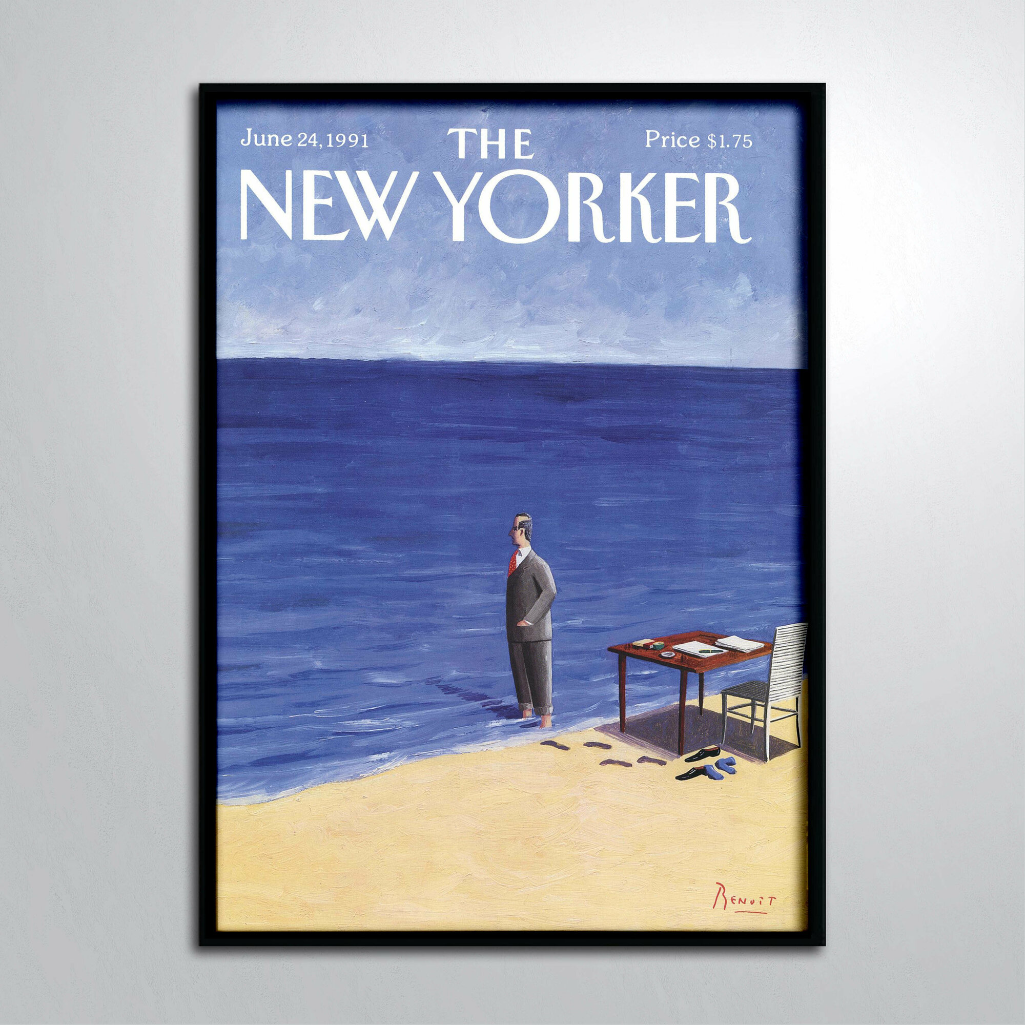 Постер без рамы/Постер для интерьера/Плакат Винтажный Журнал Нью Йоркер The NEW YORKER 24 июнь 1991г