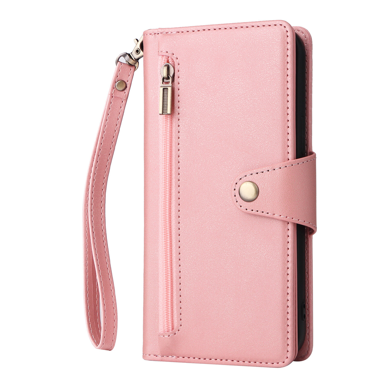 Чехол-кобура eholo Hong sheng001, для Samsung S23, PU+TPU, розовое золото