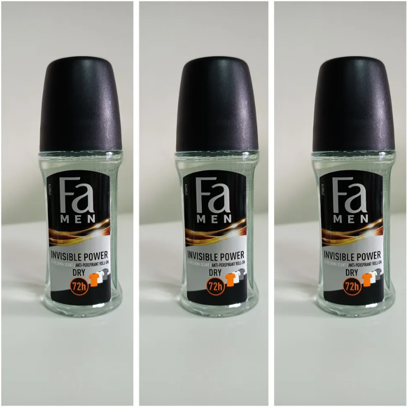 Ролик антиперспирант FA мен Невидимый пауэр 50 мл х 3 шт