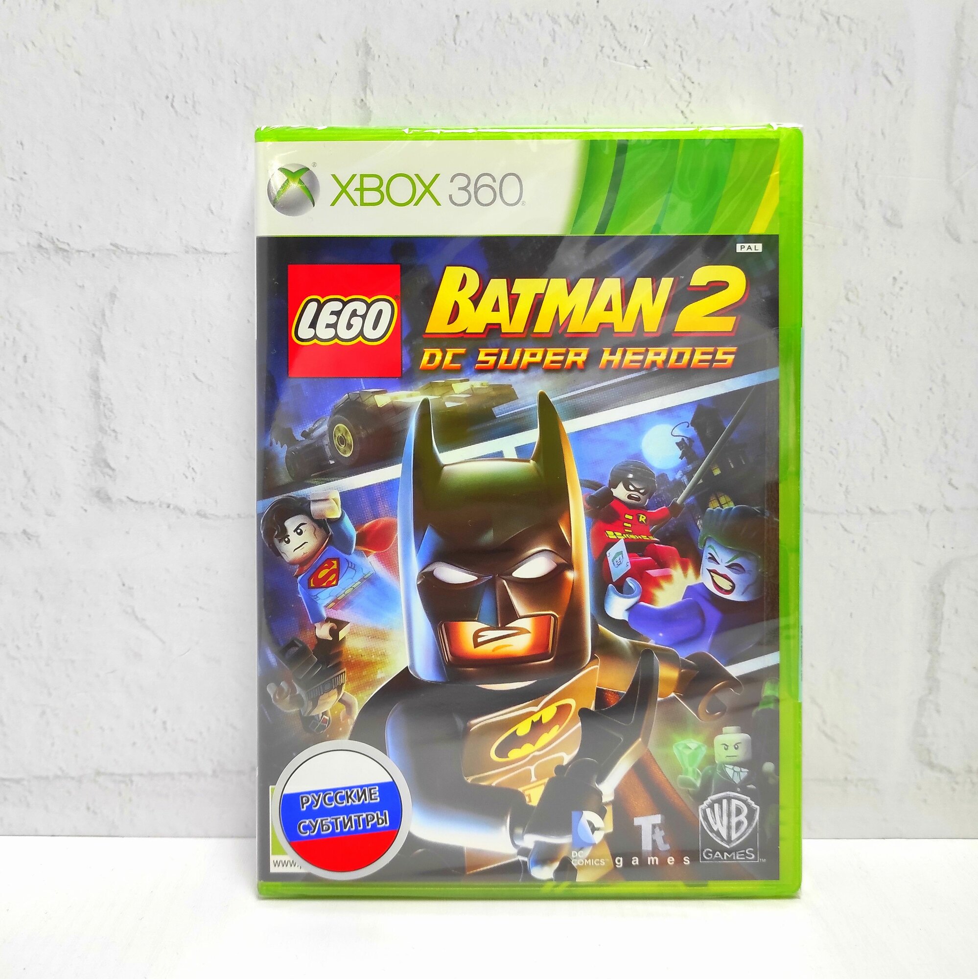 LEGO Batman 2 DC Super Heroes Русские субтитры Видеоигра на диске Xbox 360. Товар уцененный