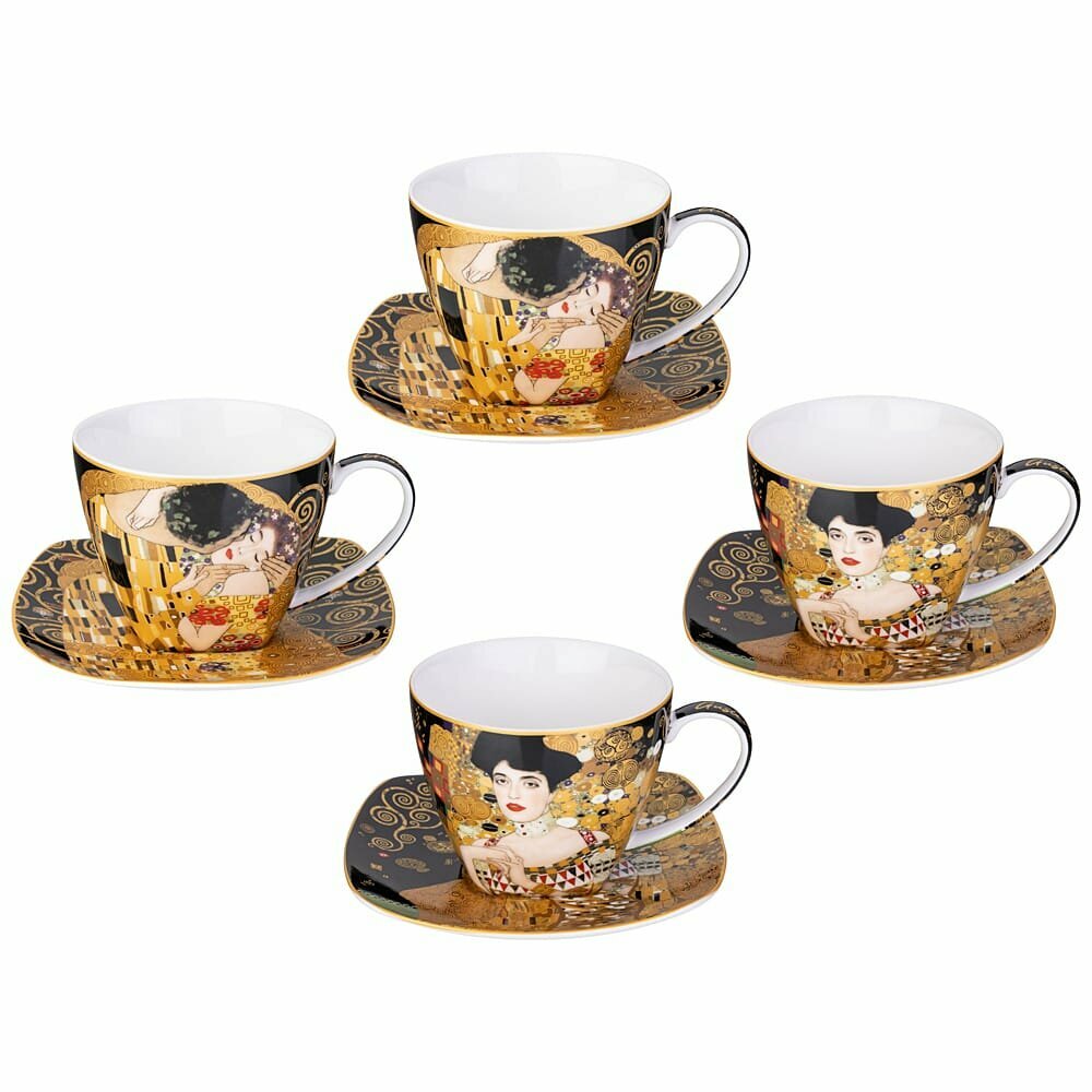 Чайный набор lefard art collection (г. Климт) на 4 пер. 8 пр. 250 мл KSG-104-1021