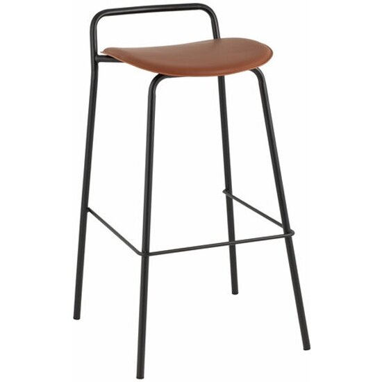 Стул барный Stool Group Mantis, экокожа, коричневый