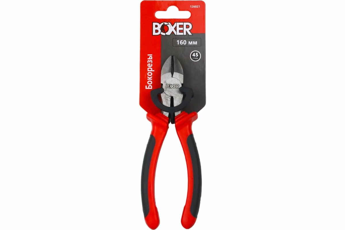 Boxer  бокорезы, , 160 мм, двухкомпонентные рукоятки (1 уп- 6 шт, 1 кор- 60 шт) 126021
