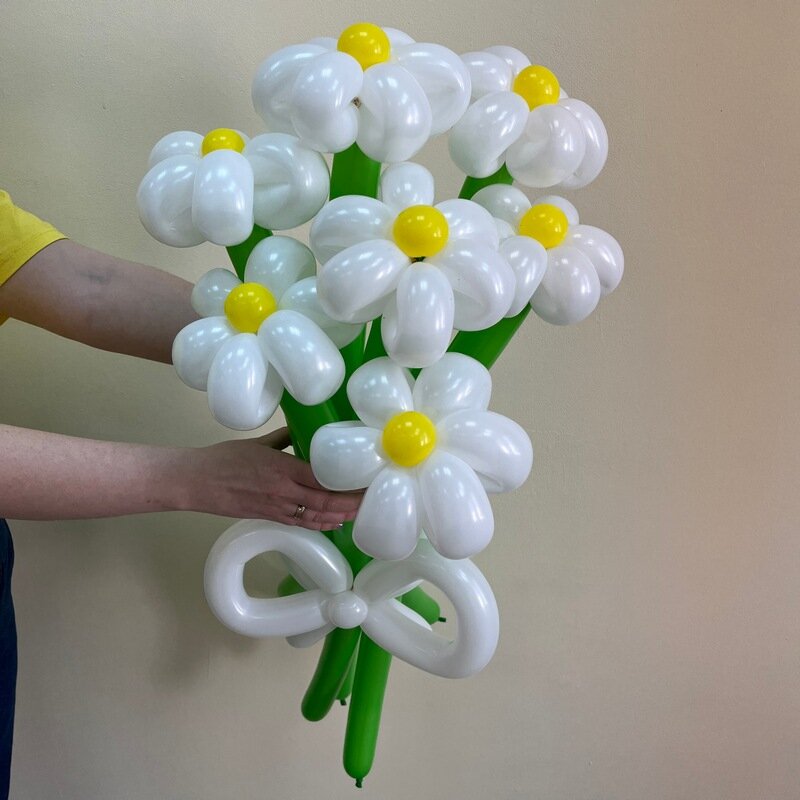 Набор шаров № 589 - ромашки ( аэродизайн )