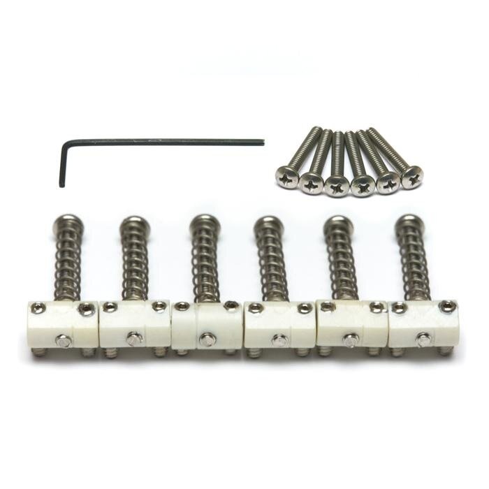 Набор седел SS Classics для бриджа Strat and Tele, Graphtech PQ-8166-00, 6 струн, слоновая кость