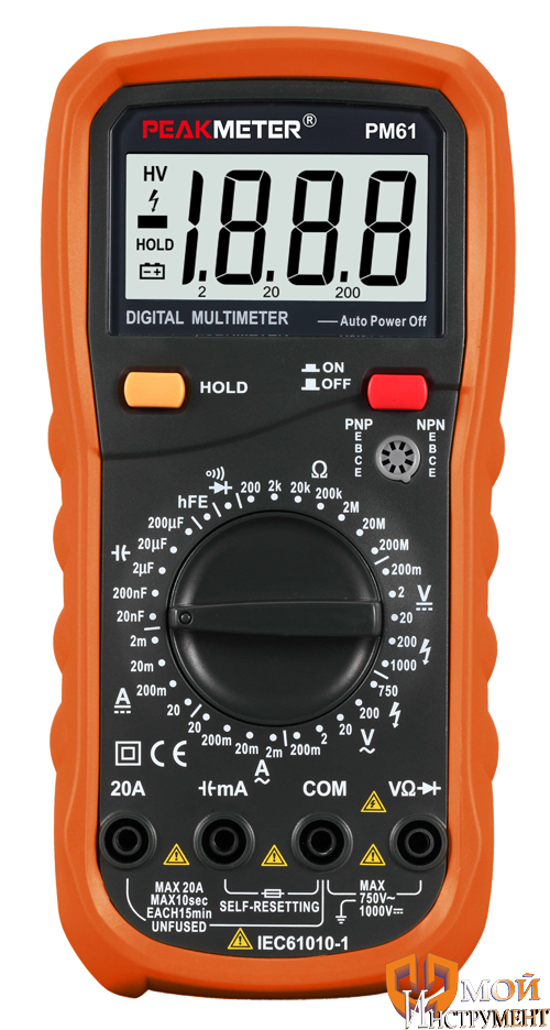 Мультиметры PeakMeter Мультиметр PeakMeter PM61