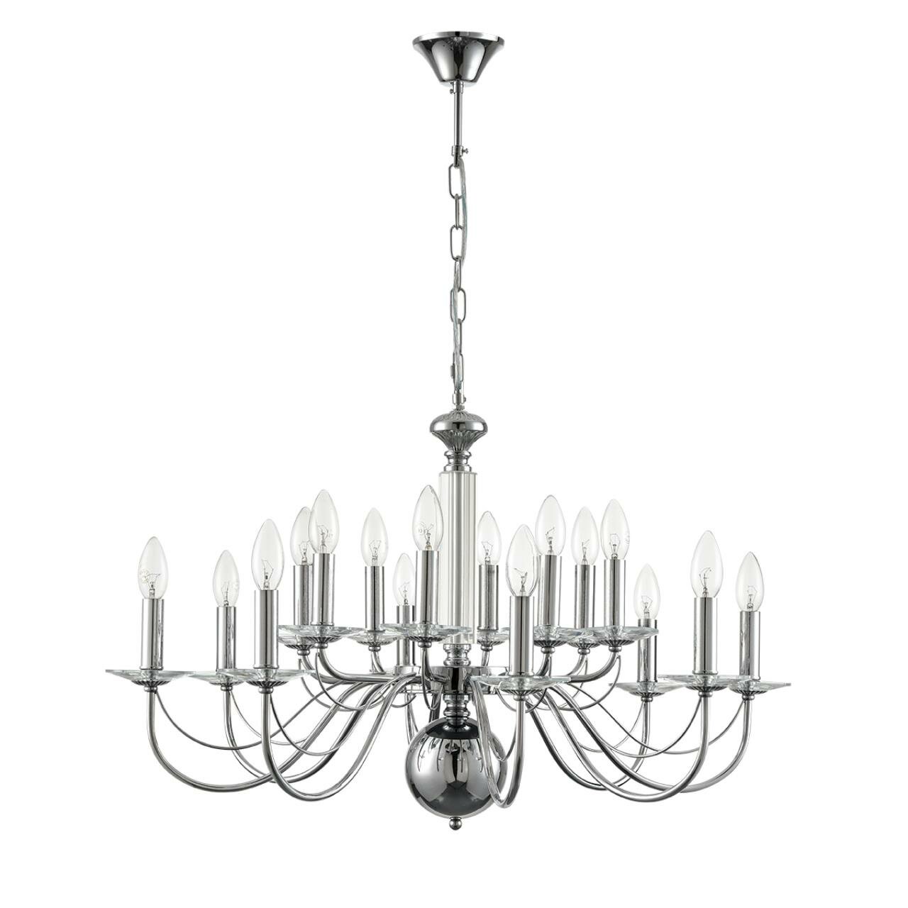 Подвесная люстра Lumion Incanto 8033/16 металл/стекло, хром/прозрачный E14 16*40W 220V