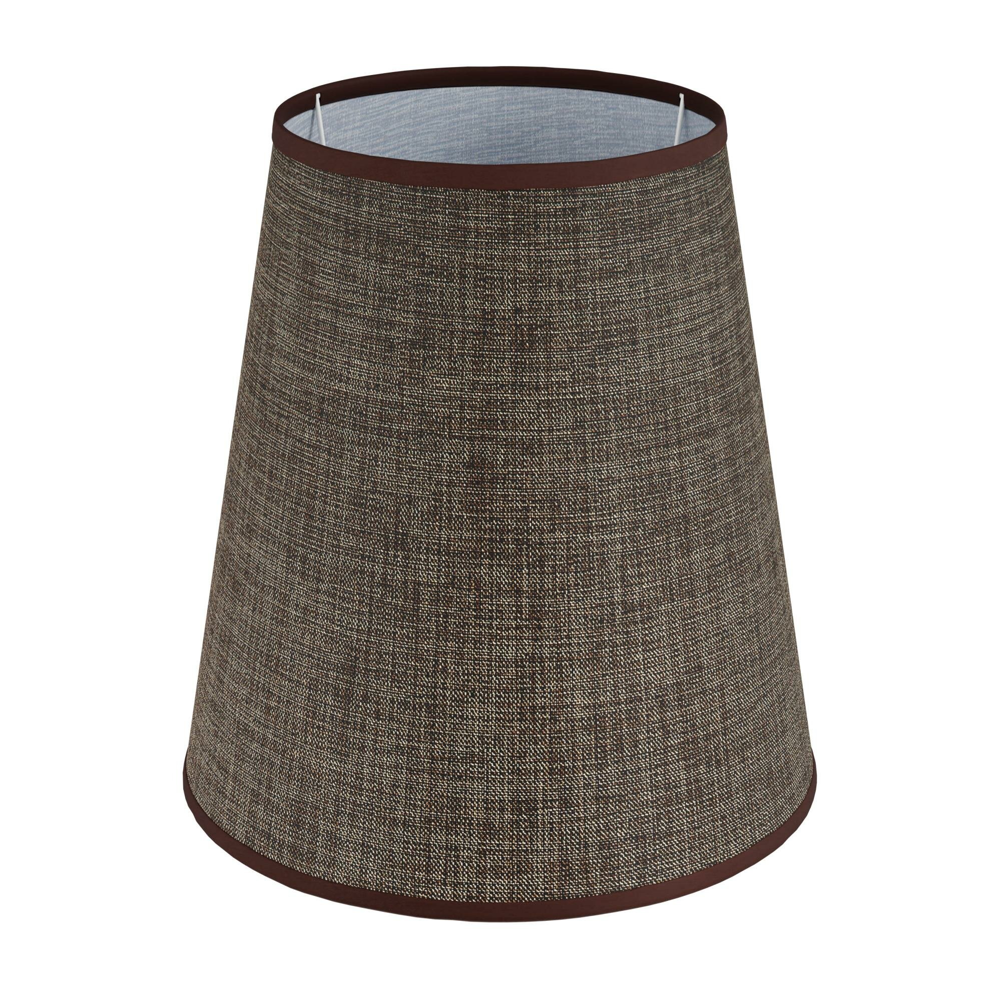 Абажур для бра и люстры 15 см E14 серо-коричневый Razsvet RZ-1015-1-14