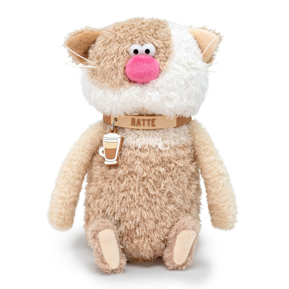 Игрушка мягкая BUDI BASA Кофейные коты "Кот Латте", размер 19 см