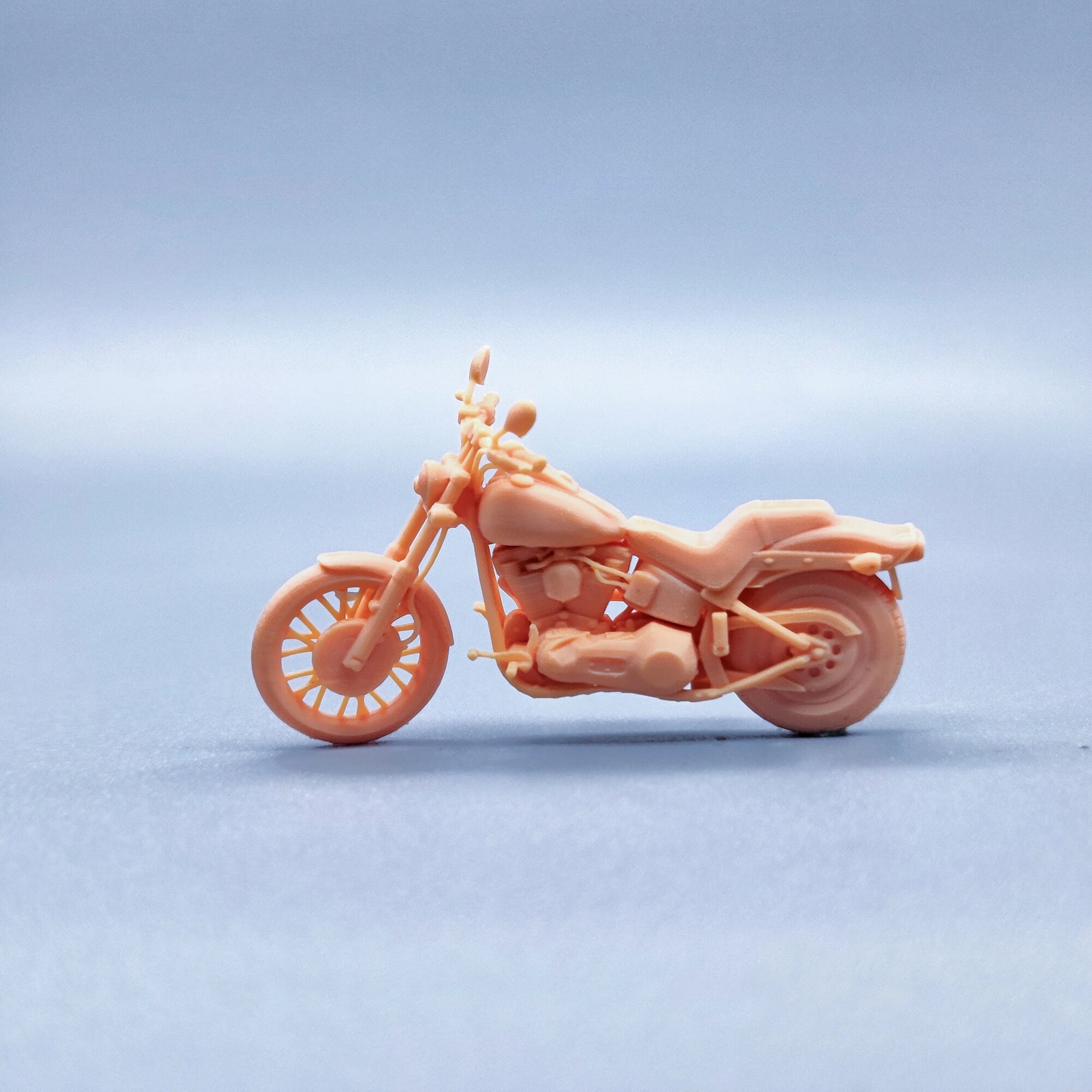 Мотоцикл миниатюрный 1/43, неокрашенный, moto