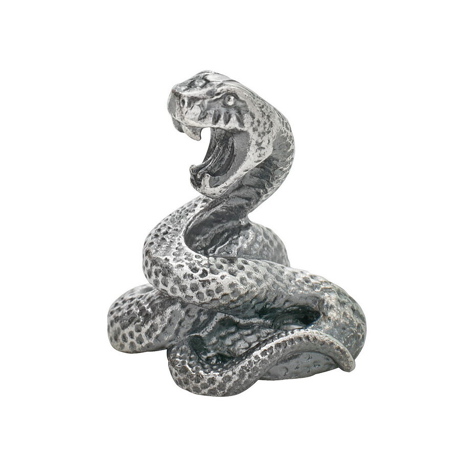 Серебряная статуэтка Змея (Подарок на Год Змеи)