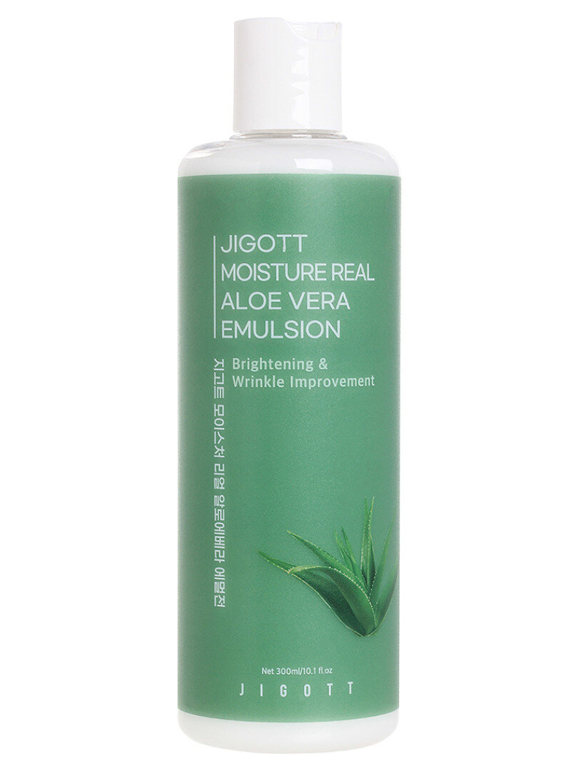 Эмульсия увлажняющая Jigott Moisture Real Aloe Vera Emulsion с алоэ (300 мл)