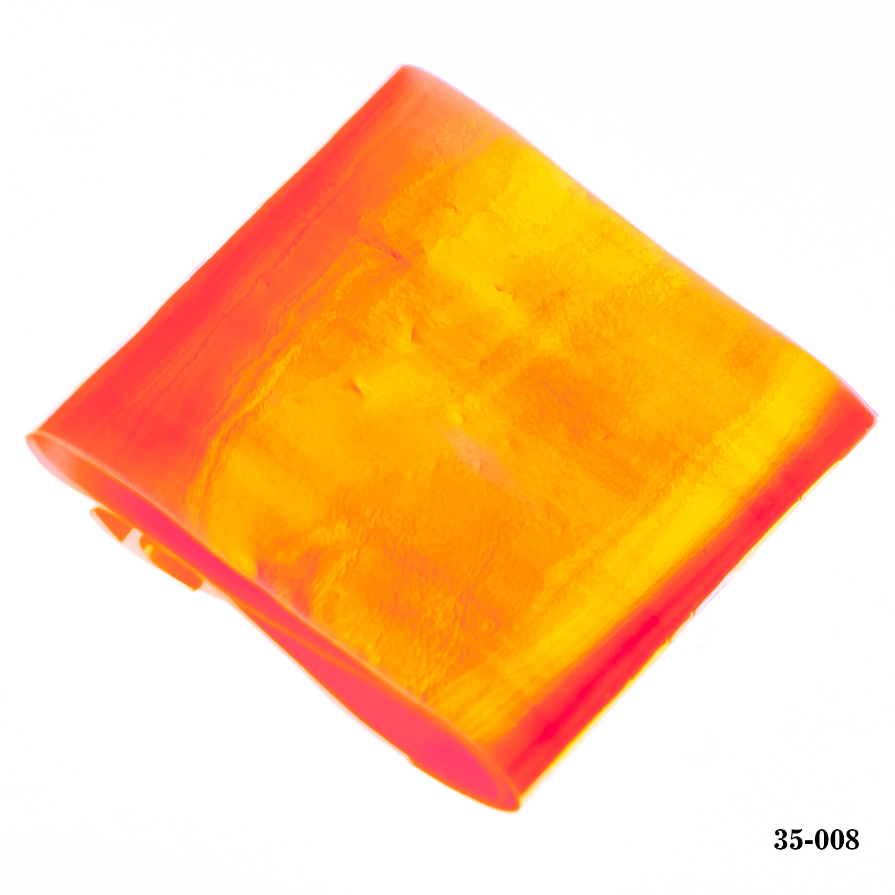 Фольга Битое стекло для декора, дизайна, творчества и nail art Hanami, розово-коралловый хамелеон 1м.